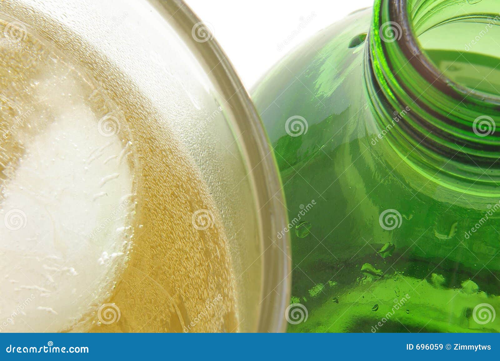 Iced drink and bottle stock image. Image of bubble, smooth - 696059