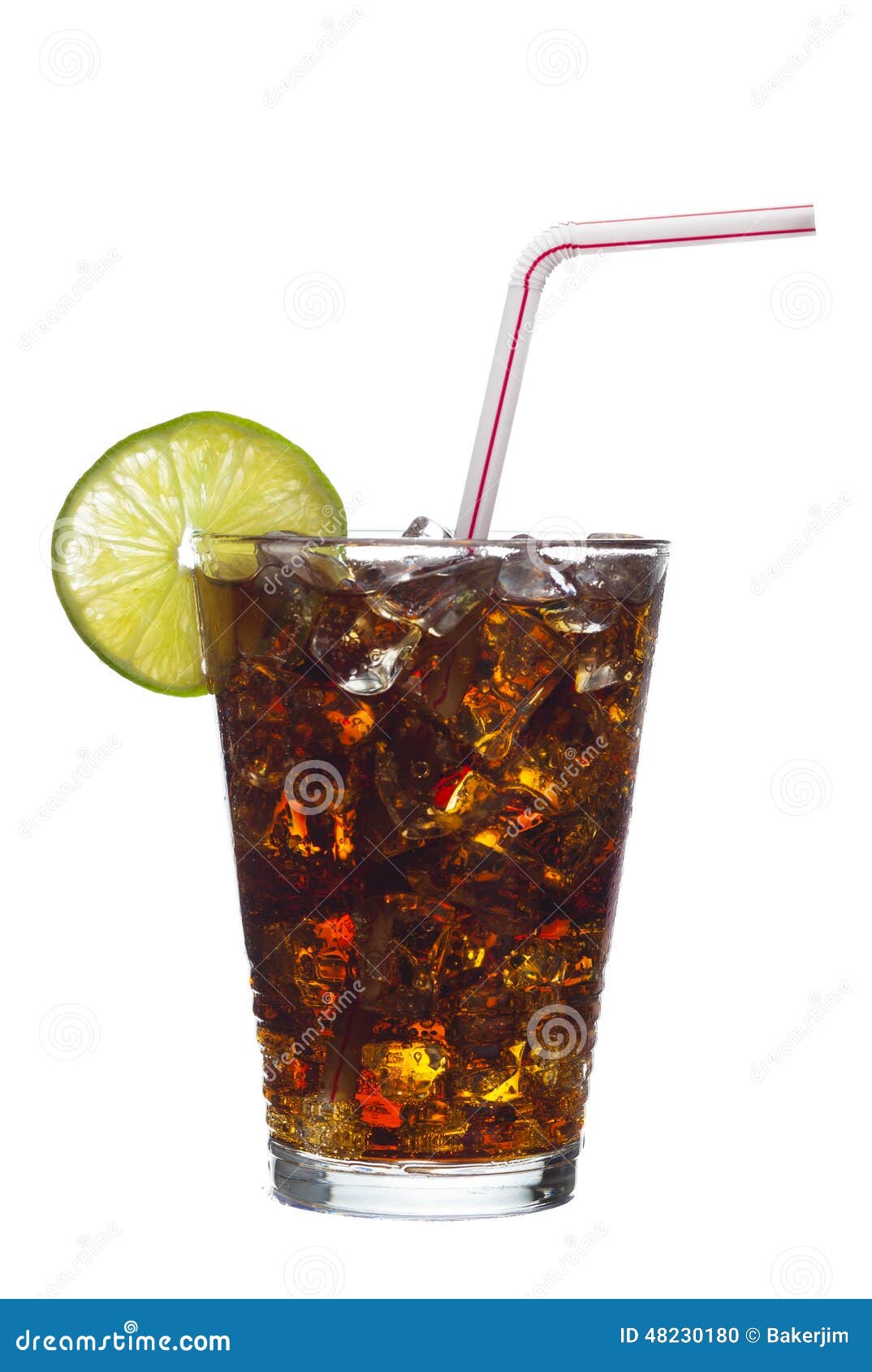 Iced drink stock photo. Image of cold, straw, iced, coke - 48230180