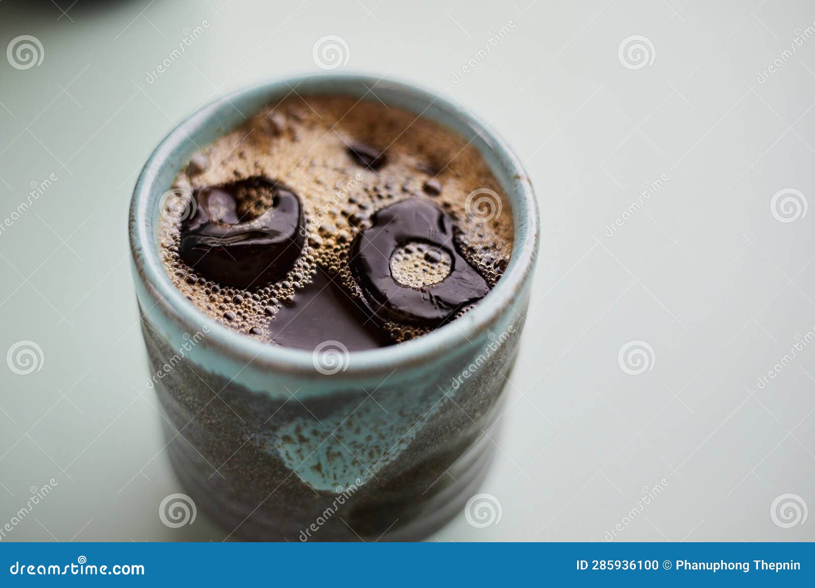Iced Drip Coffee with Ice Cubes Stock Photo - Image of water, coffee ...