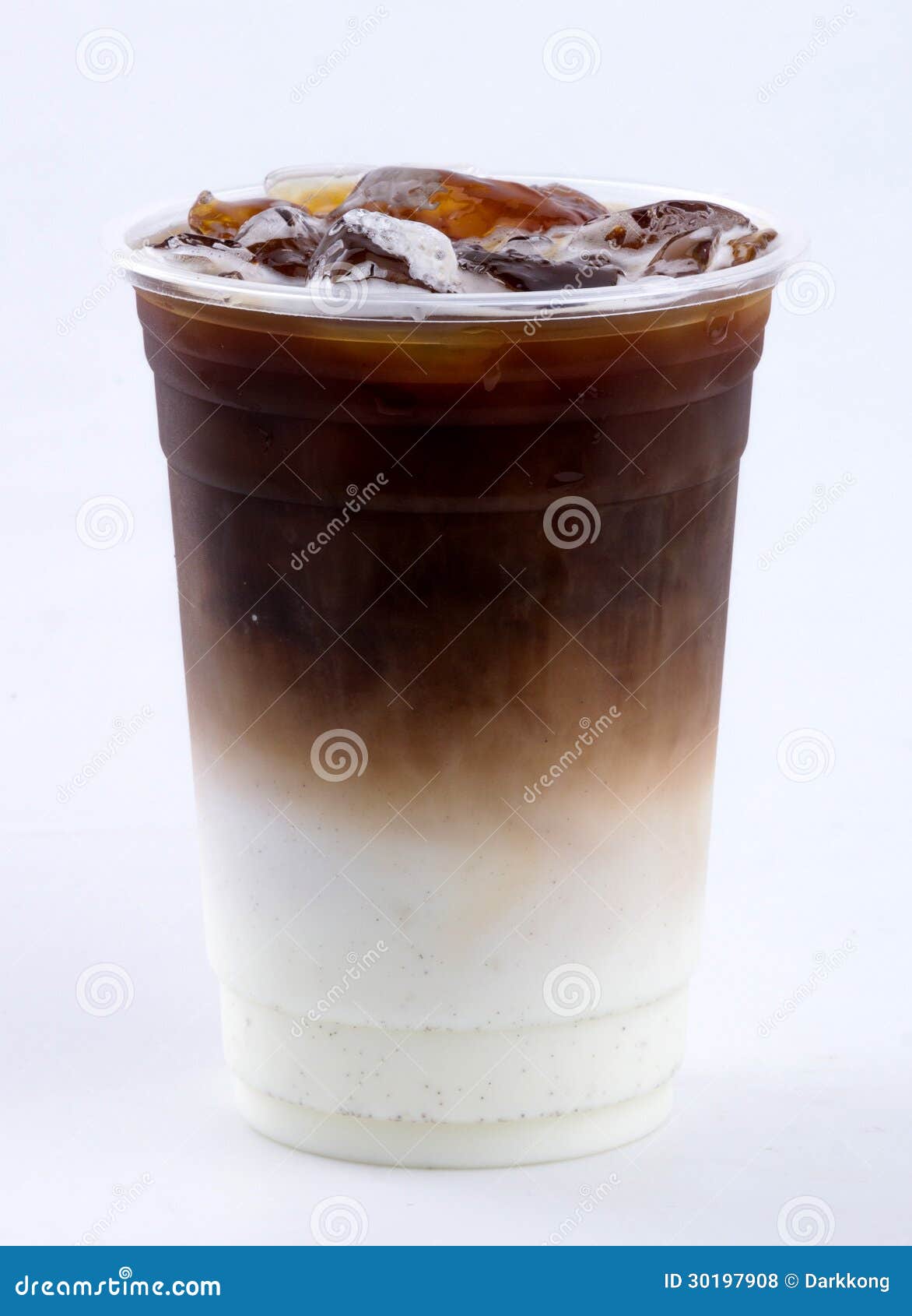 Iced latte stock photo. Image of closeup, foam, fredo - 30197908