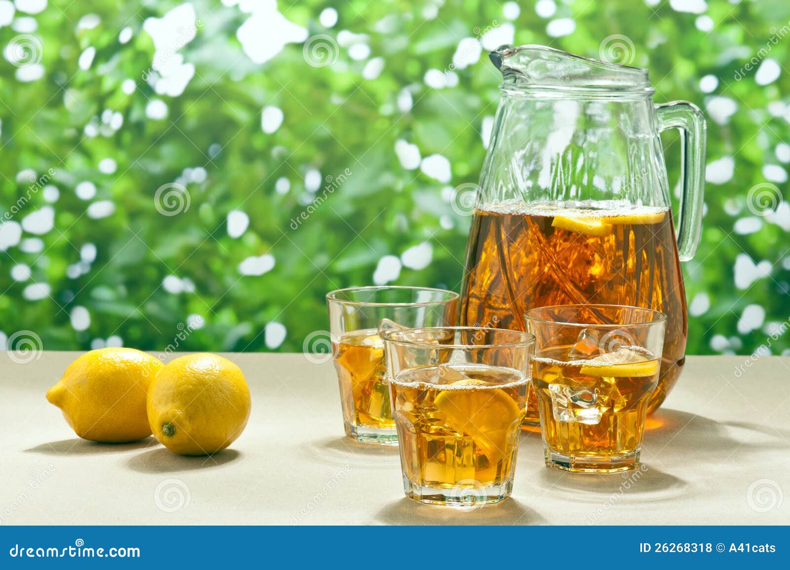 Iced Lemon Ice Tea stock photo. Image of liquid, fragrance - 26268318