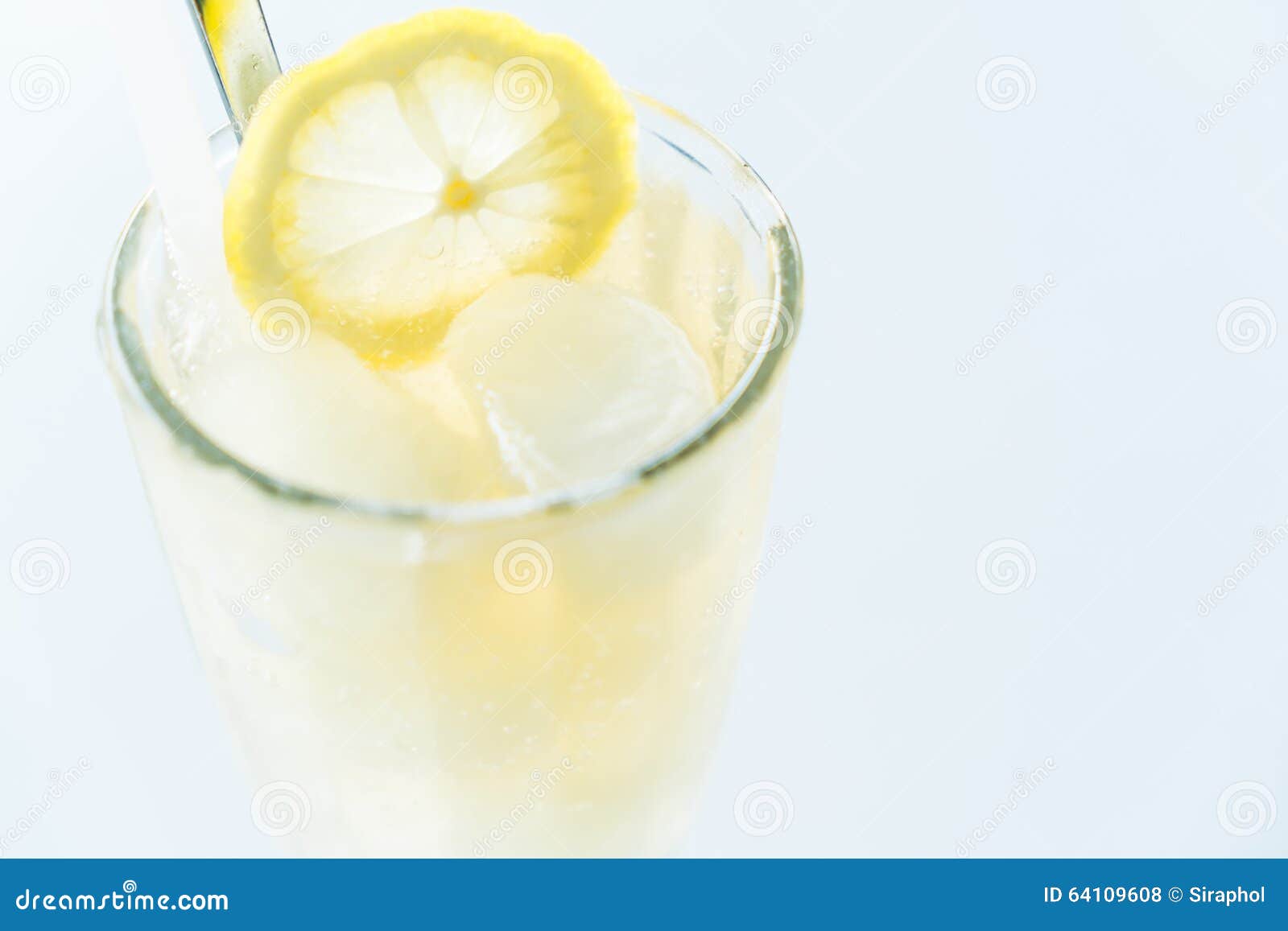 Iced lemon juice stock photo. Image of white, lemons - 64109608