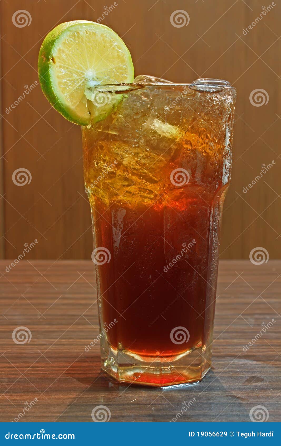 Iced lemon tea stock image. Image of lemon, thirst, glass - 19056629
