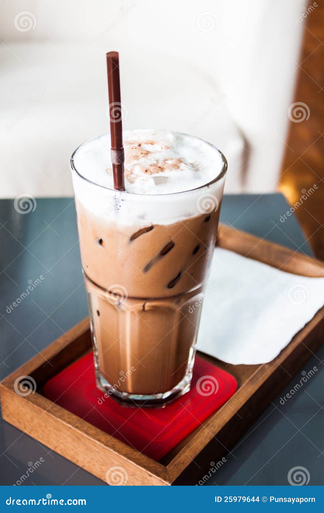 Iced Mocha stock photo. Image of served, cream, detail - 25979644