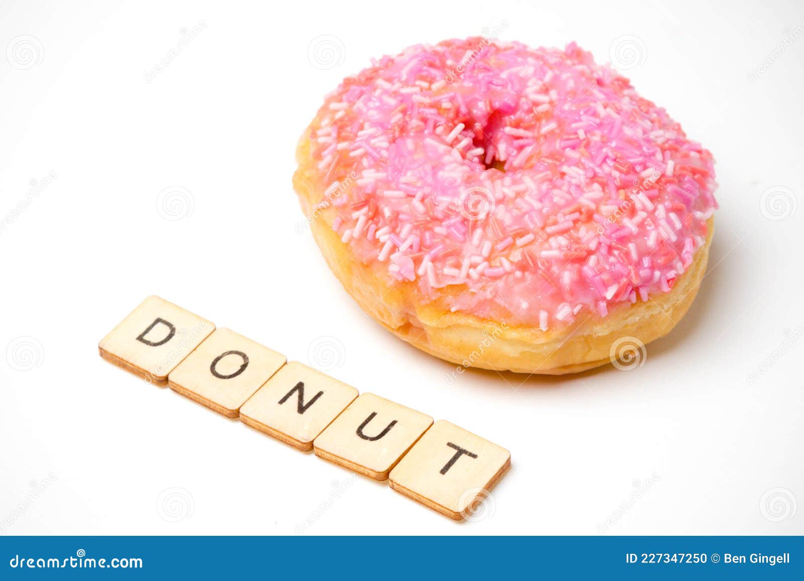 Iced Ring Donuts stock photo. Image of treat, pastry - 227347250