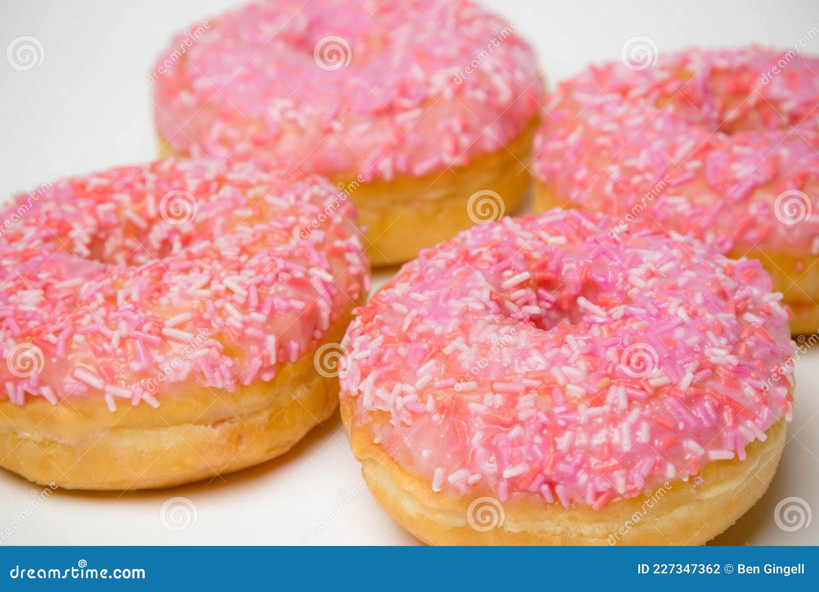Iced Ring Donuts stock photo. Image of nutrition, food - 227347362