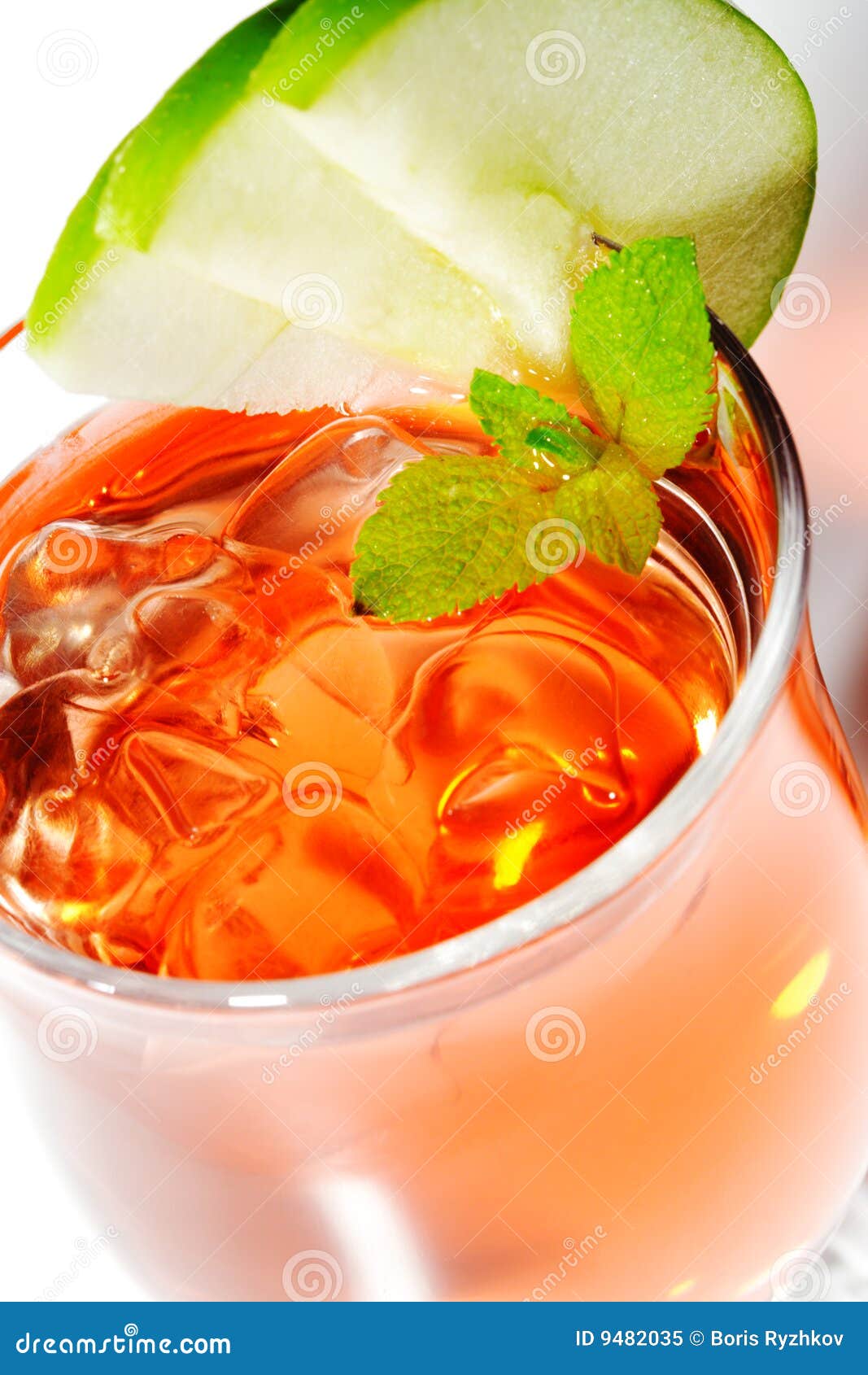 Iced Tea stock image. Image of frozen, fruit, leaf, thirsty - 9482035