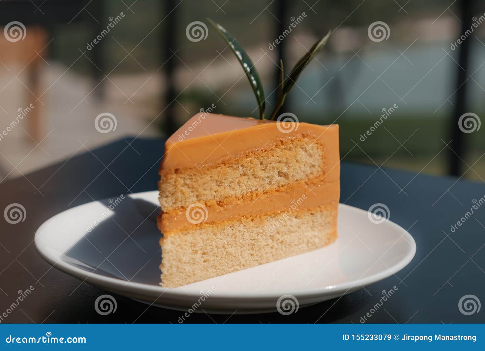 Iced tea cake on a plate stock image. Image of culture - 155233079