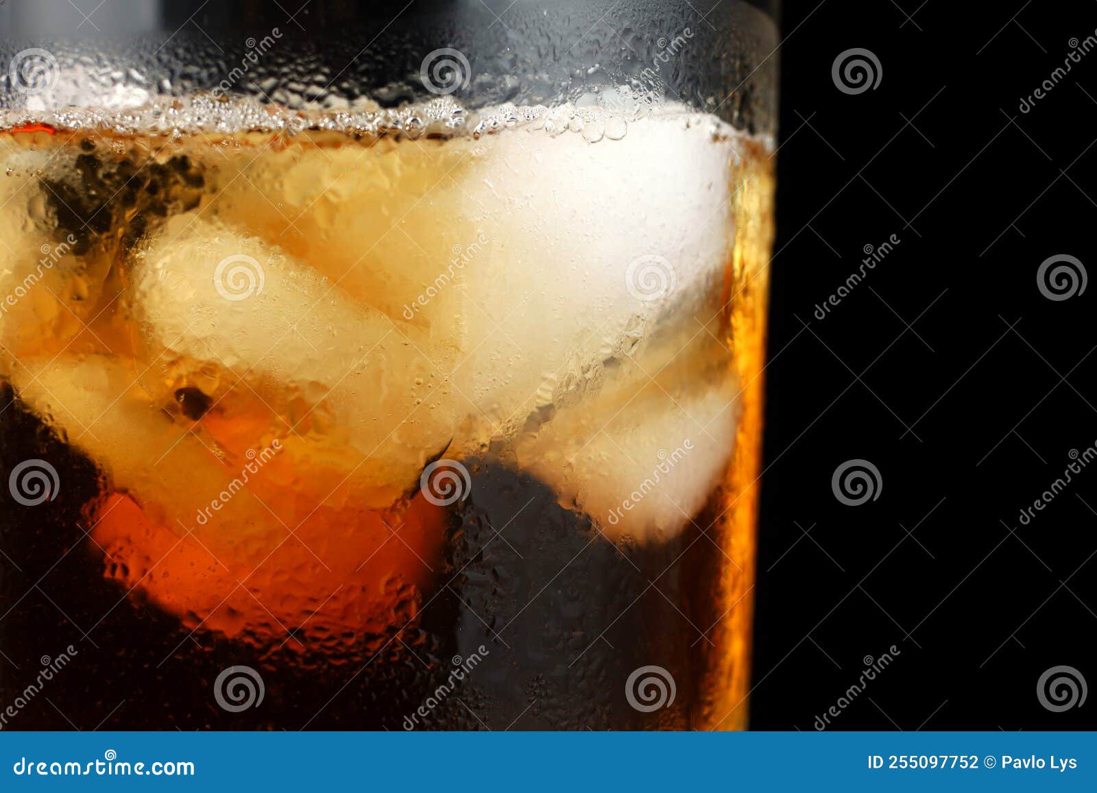 Iced Tea in Glass. Black Tea with Ice Stock Photo - Image of glass ...