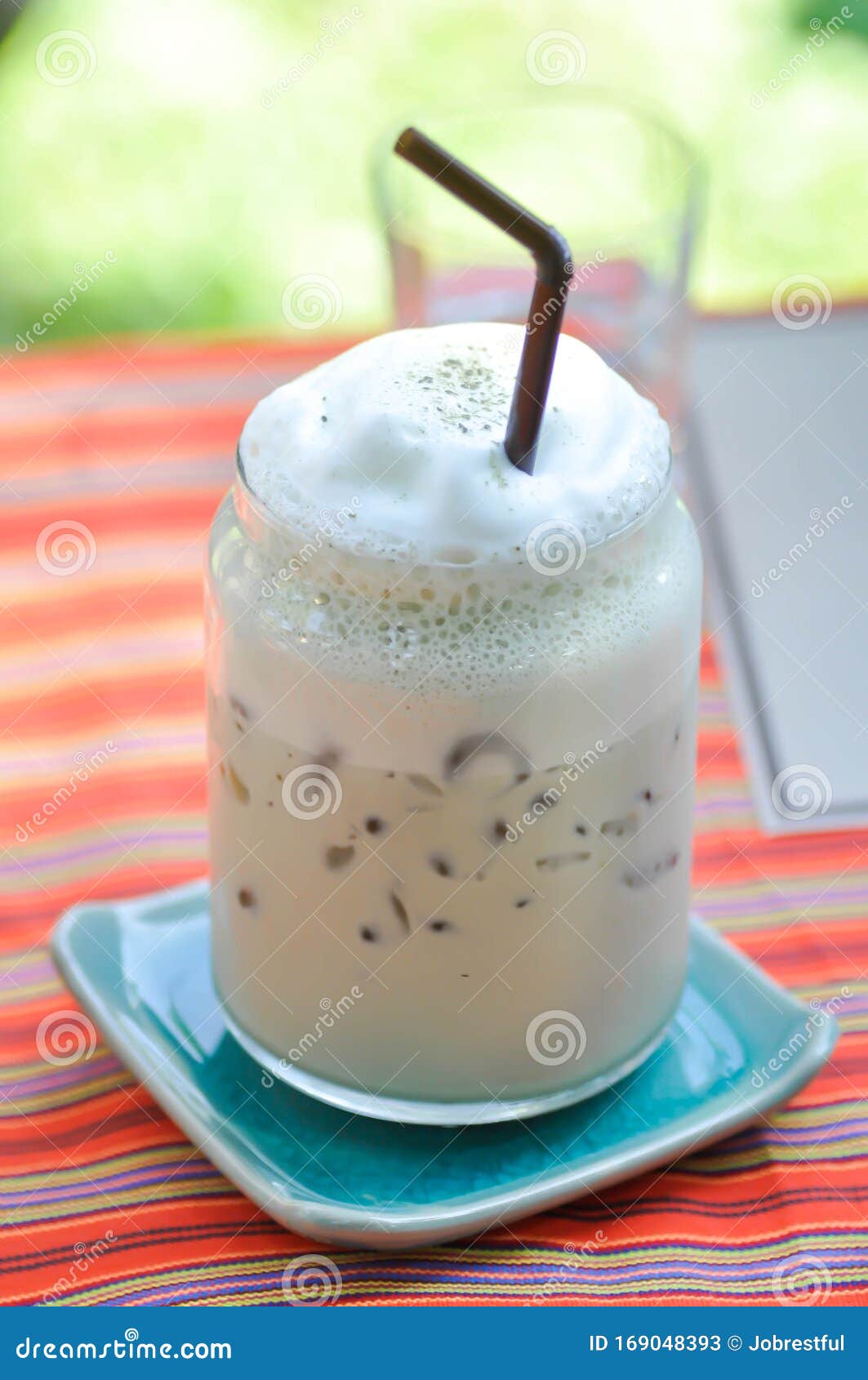 Iced Tea, Milk Tea with Milk Float Stock Image - Image of cappuccino ...