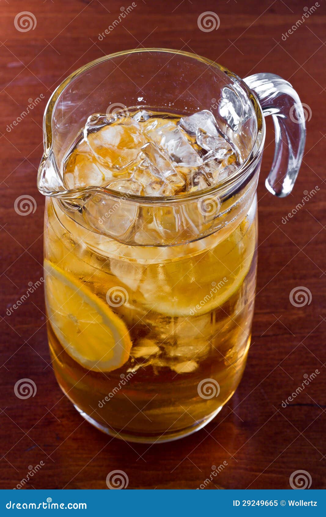 Iced tea pitcher stock image. Image of black, garnish - 29249665