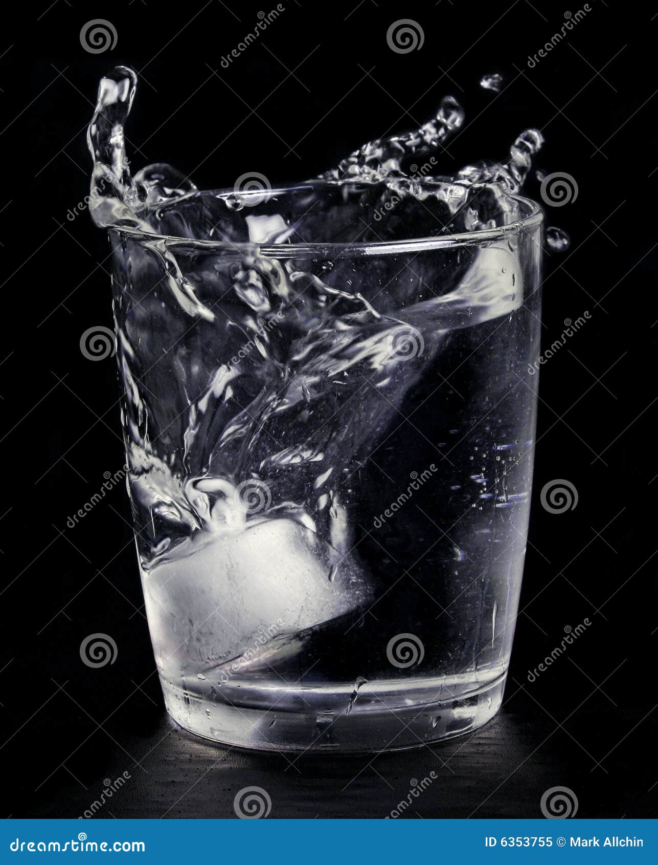 Iced water - Splash! stock image. Image of gush, spill - 6353755