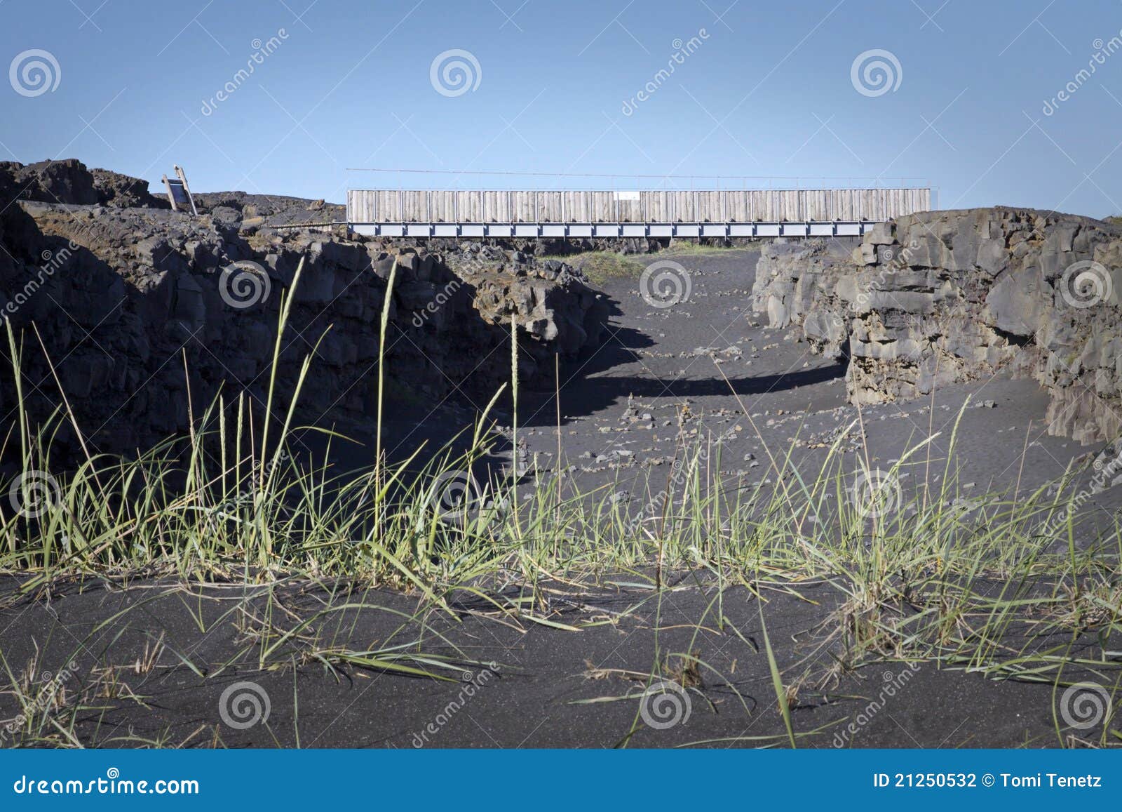 Iceland: Bridge between Two Continents Stock Photo - Image of ...