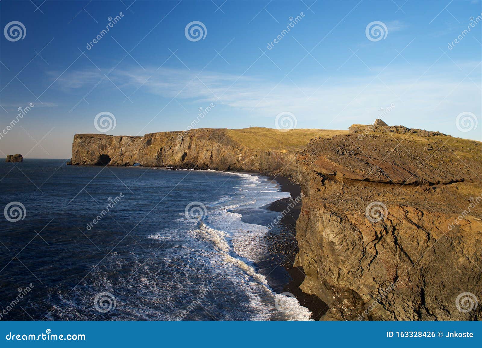 Iceland Cliffs View from the Sea in Winter Stock Photo - Image of speed ...