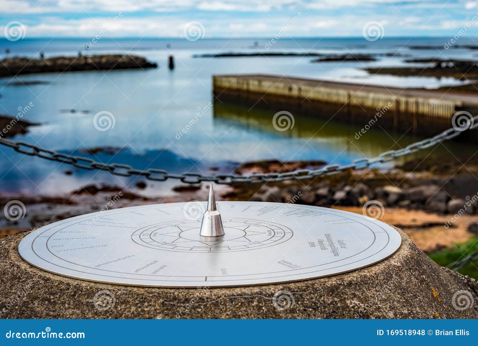 Iceland - Compass Monument by the Sea - Stokkseyri Stock Photo - Image ...