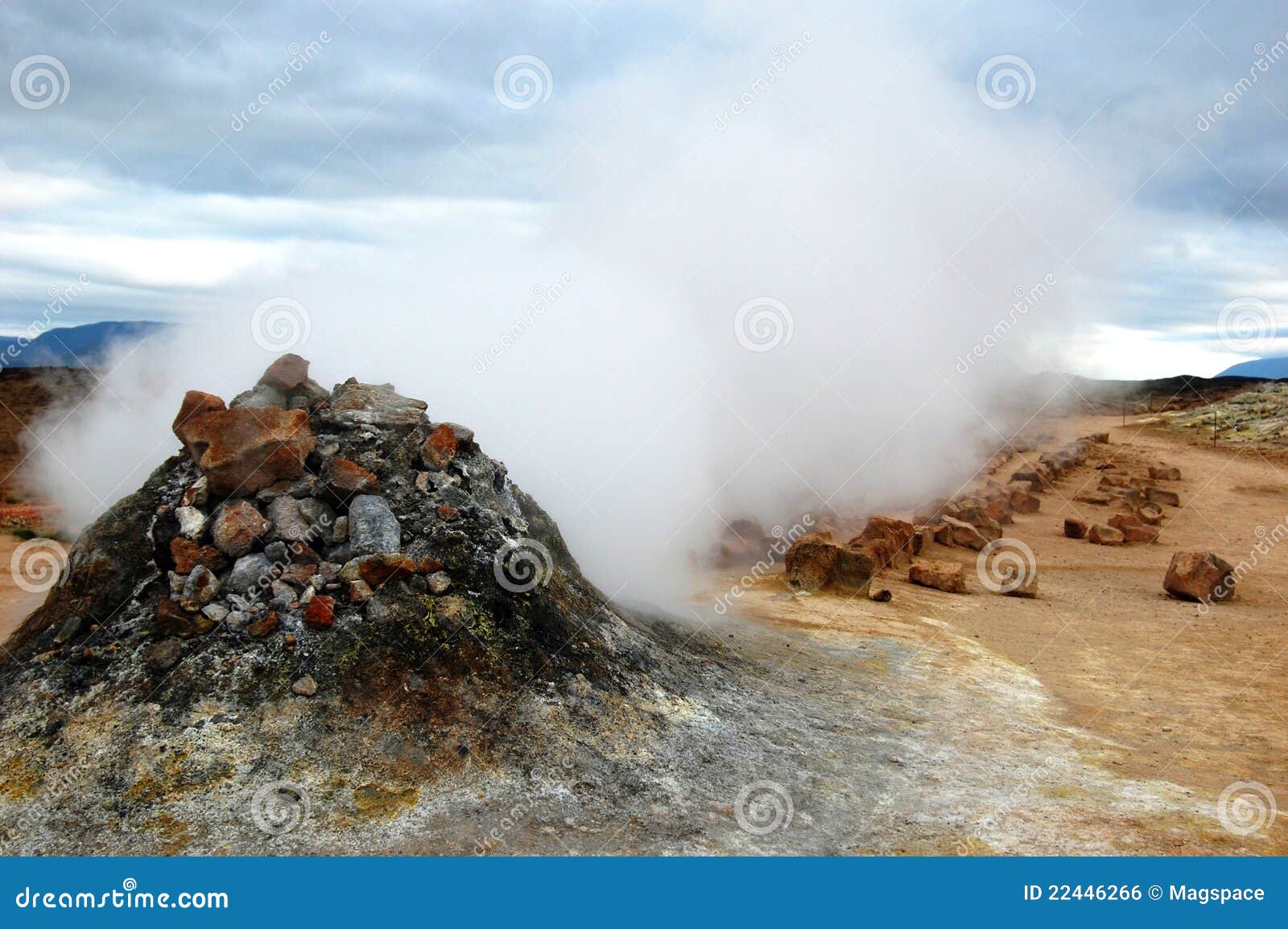 Iceland - Hot Stream Point, Namaskard Stock Photo - Image of namaskard ...