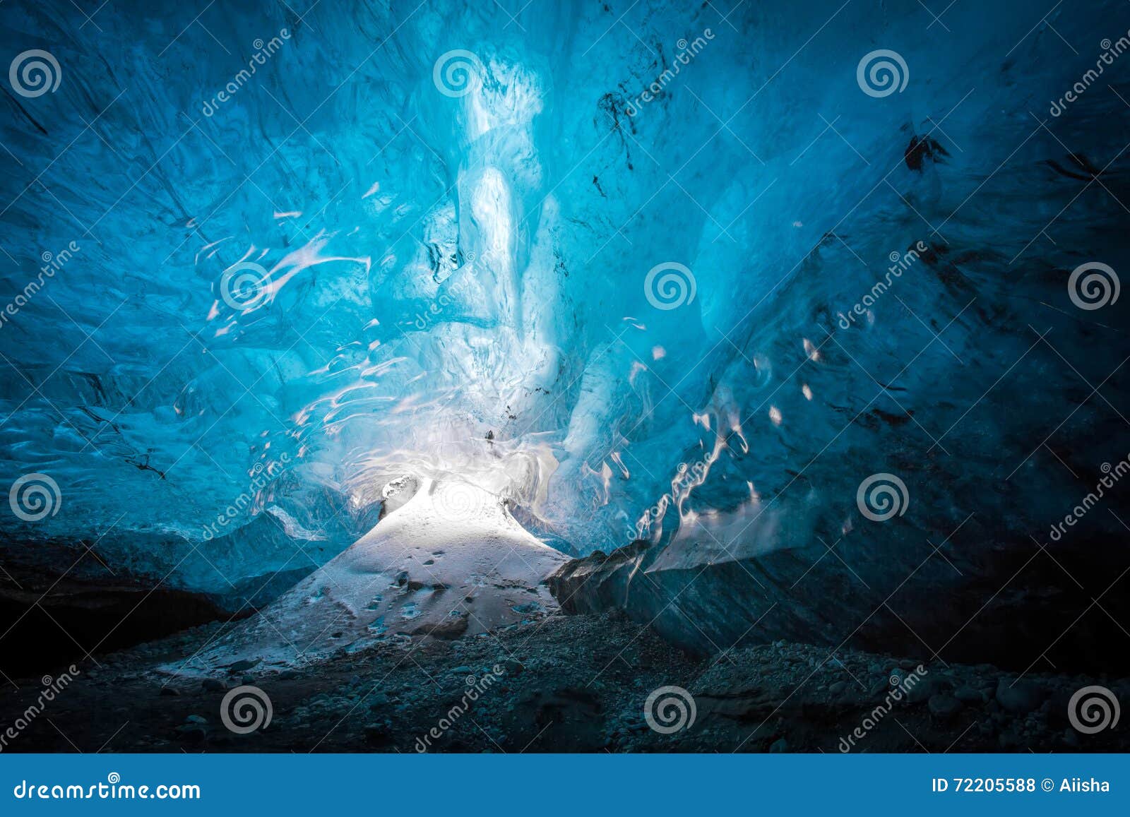 Iceland Ice Cave stock photo. Image of melt, frost, crystals - 72205588