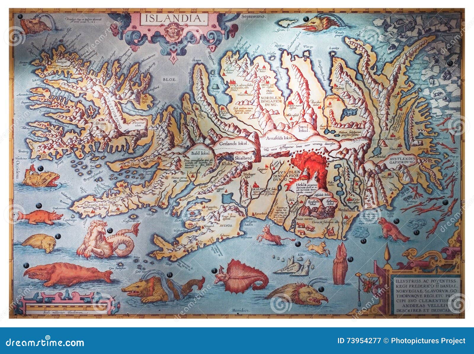 Iceland - July, 2008: Old Map Editorial Photography - Image of ...