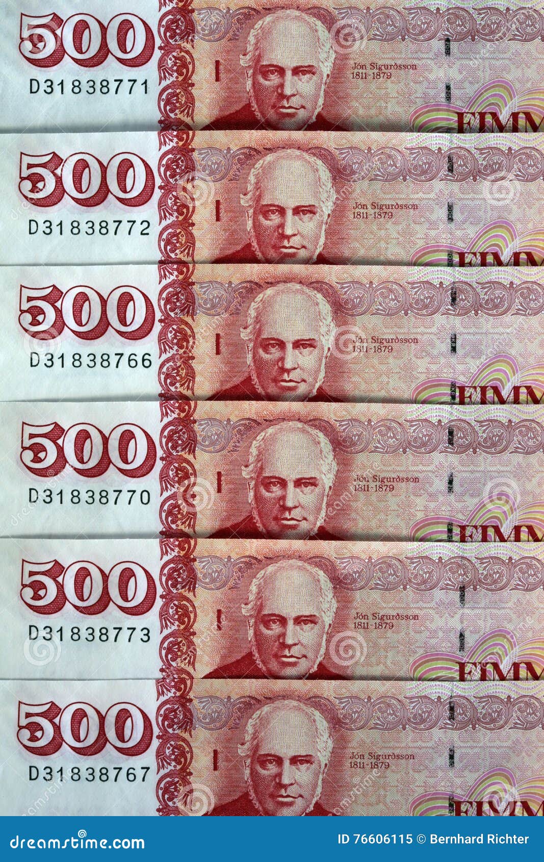 Iceland Krona Banknotes stock image. Image of currency - 76606115