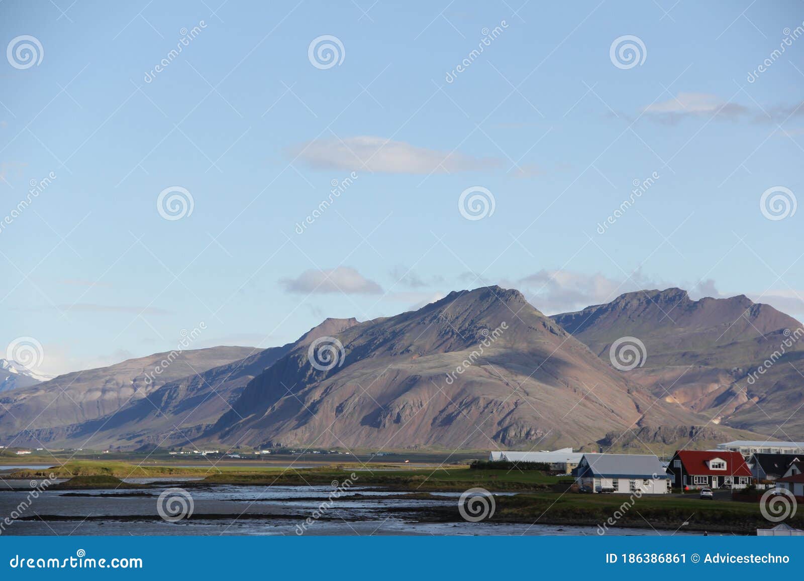 Iceland Landscapes with Greenery and Water Stock Image - Image of acqua ...