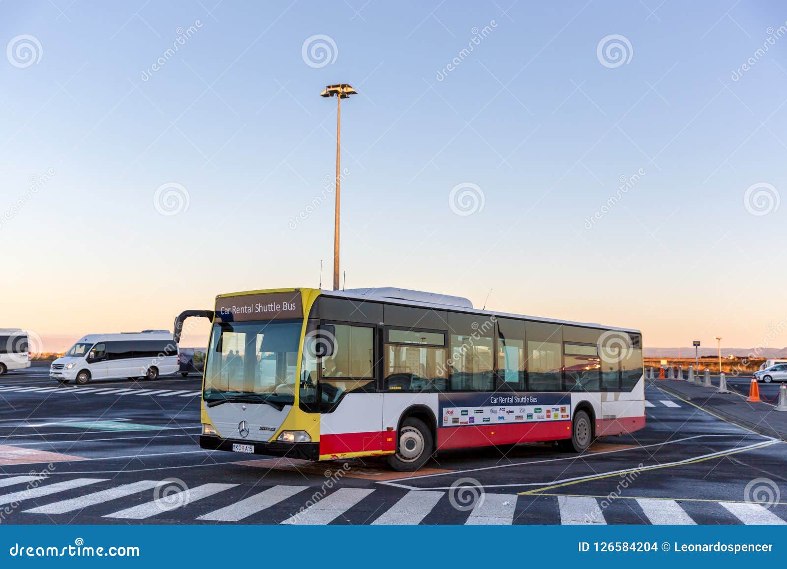 Iceland - Oct 18th 2017 - a Car Rental Shuttle Bus on Duty in Iceland ...