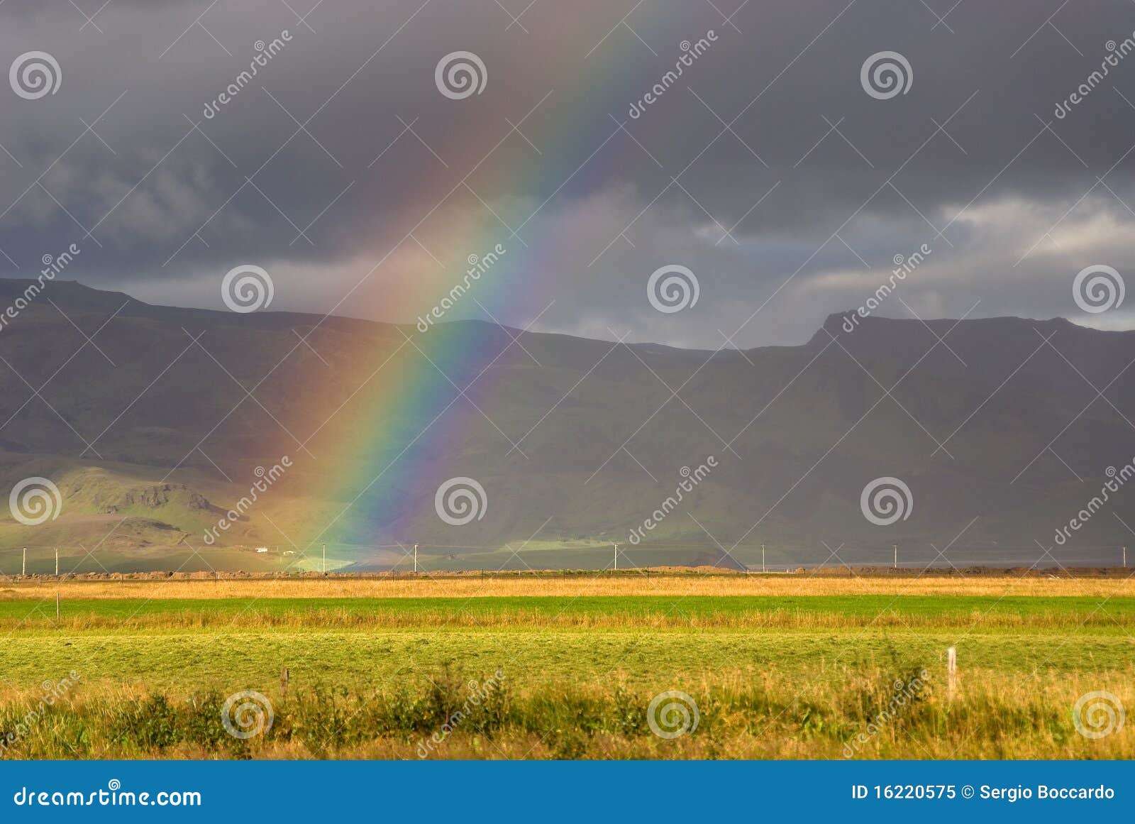 Iceland Rainbow stock image. Image of relaxation, europe - 16220575