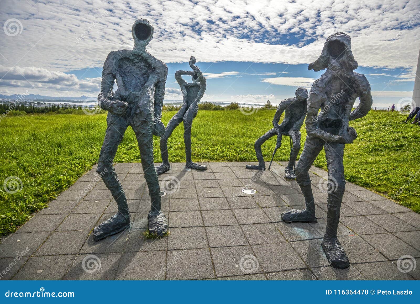 Iceland Sculptures with Human Shape Editorial Image - Image of ...