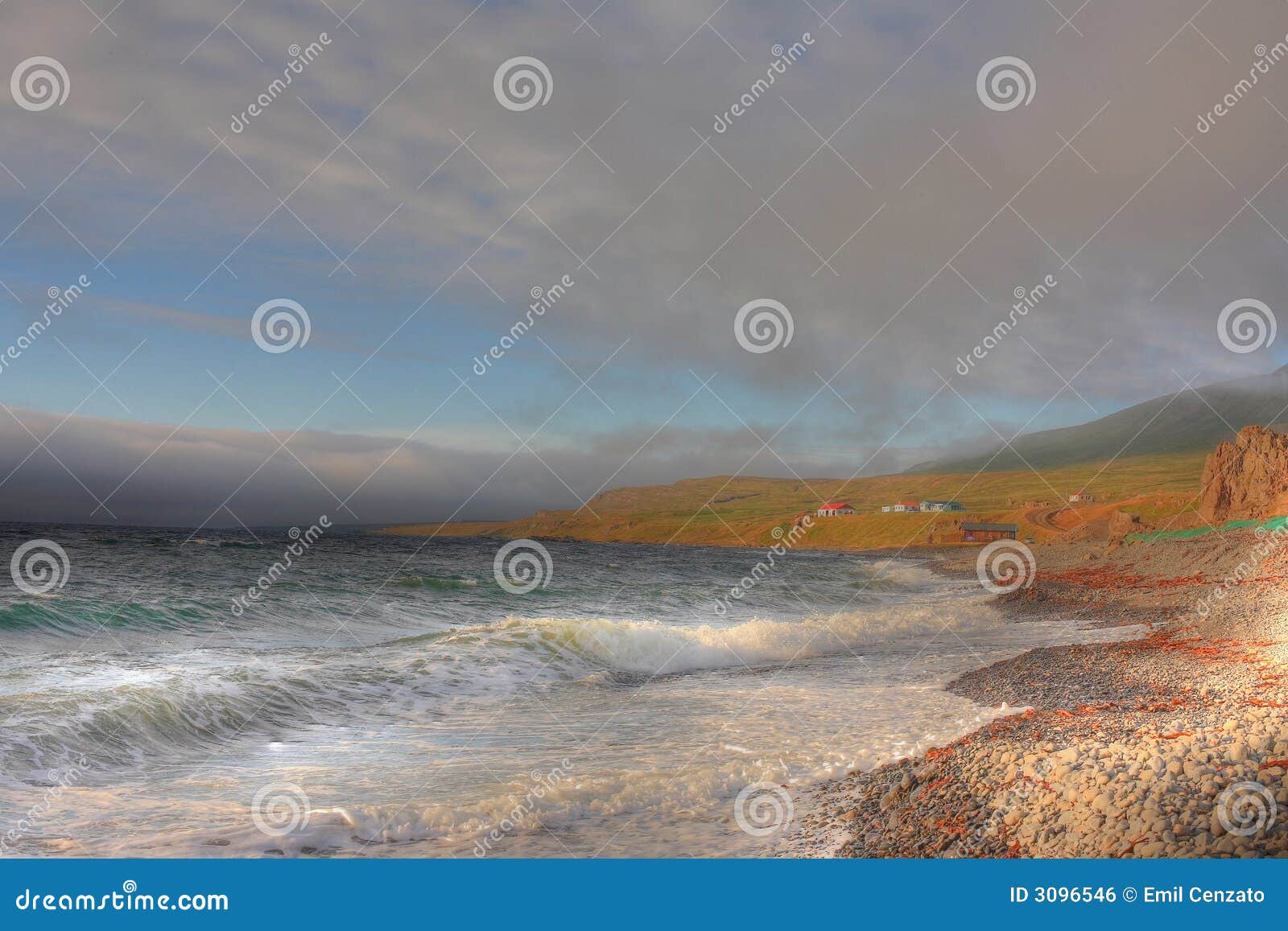 Iceland sea , hdr stock photo. Image of mountain, wilde - 3096546