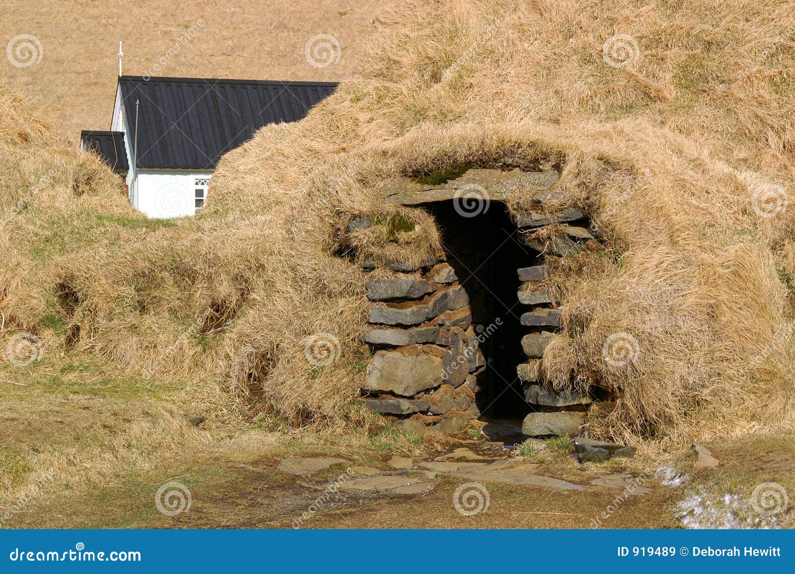 Iceland Sod House stock image. Image of antique, primitive - 919489