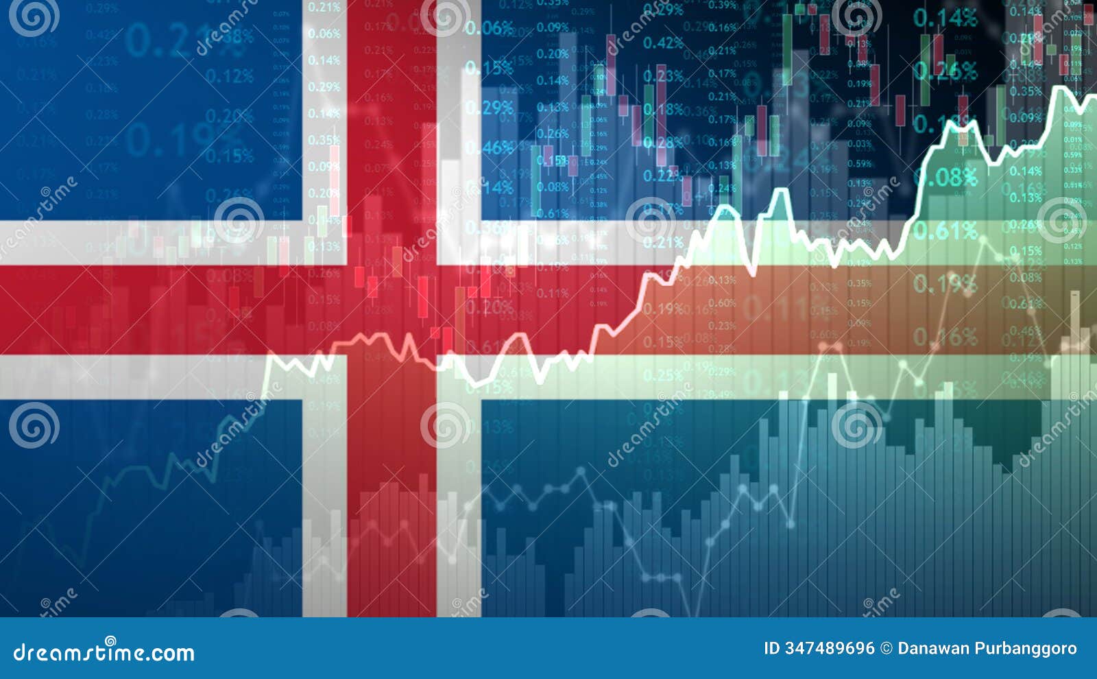 Iceland Stock Market Growth and Financial Data Visualization Stock ...