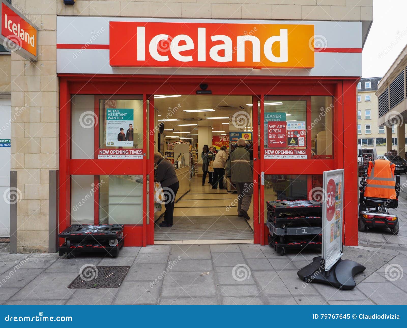 Iceland store front editorial image. Image of chilled - 79767645