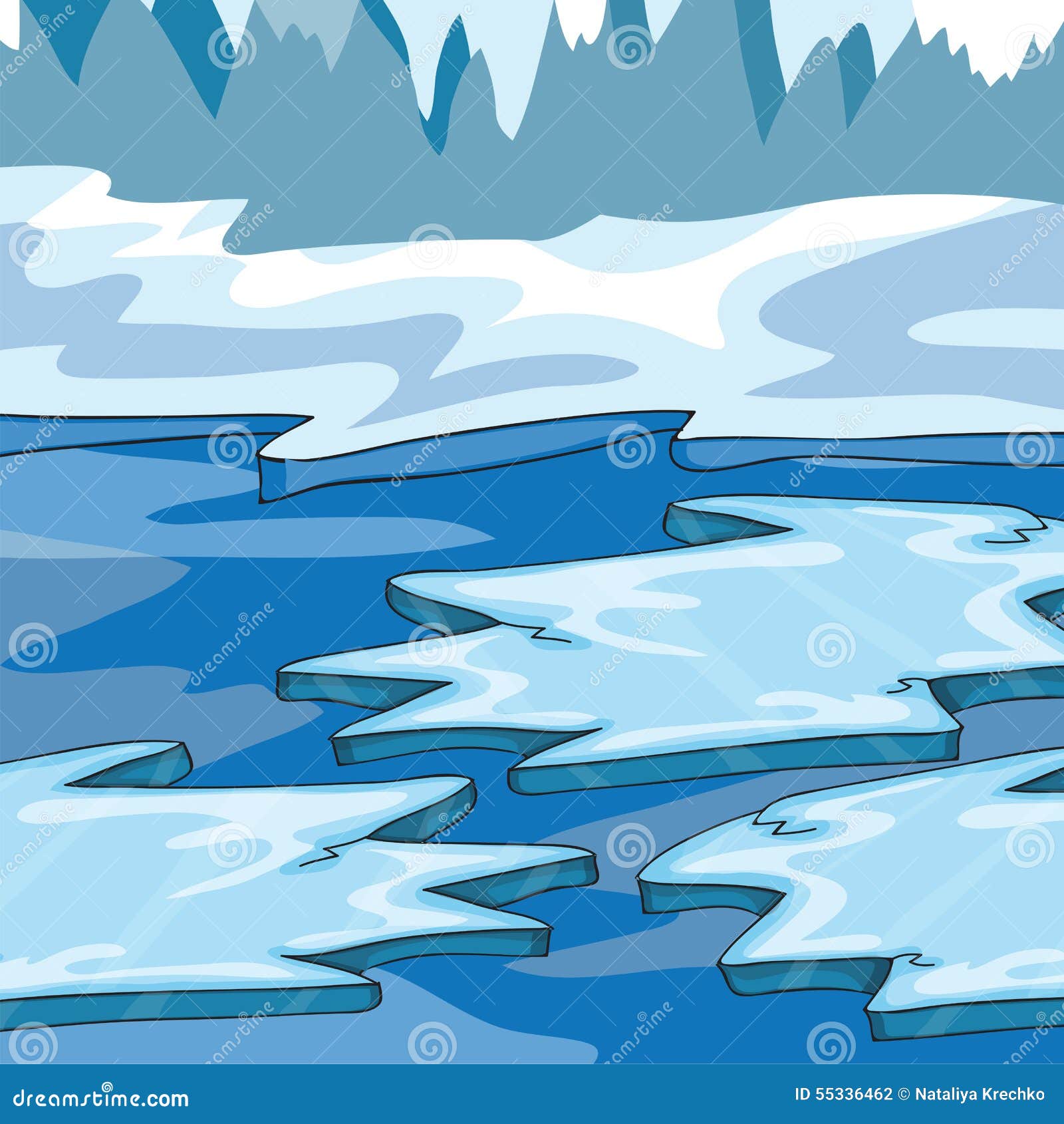 Iceland - Vector Illustration Stock Vector - Illustration of atlantic ...