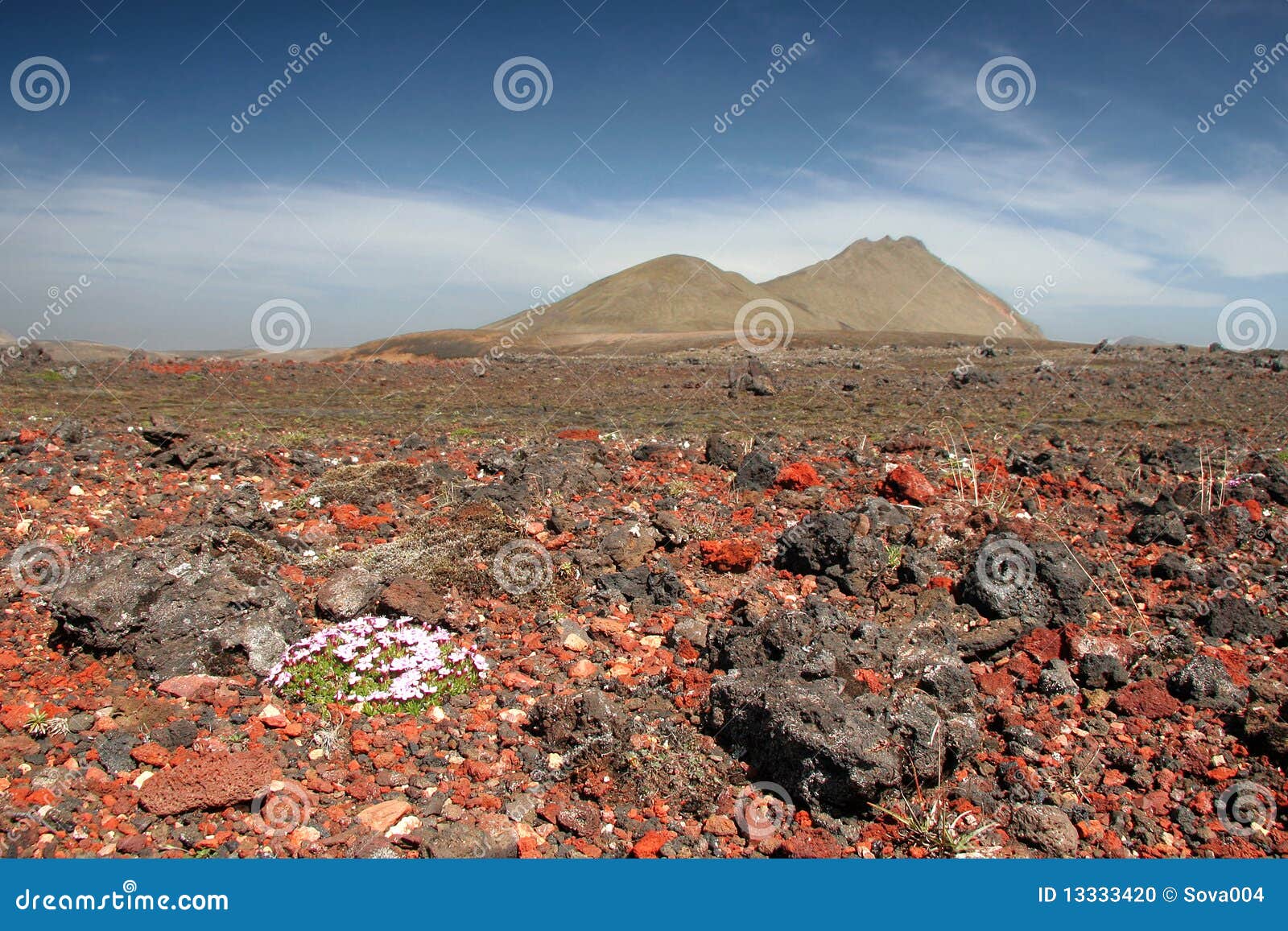 Iceland volcanic desert stock photo. Image of mountain - 13333420
