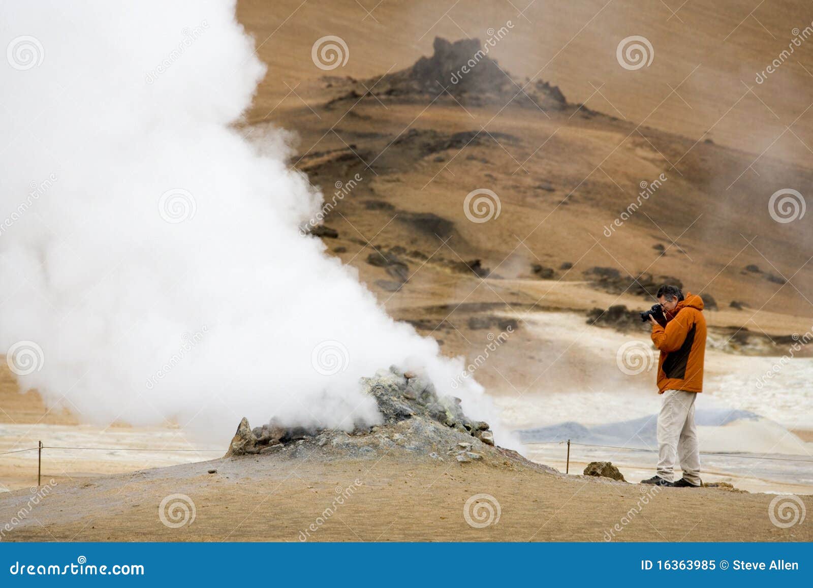 Iceland - Volcanic Steam Vent Editorial Image - Image of geothermal ...