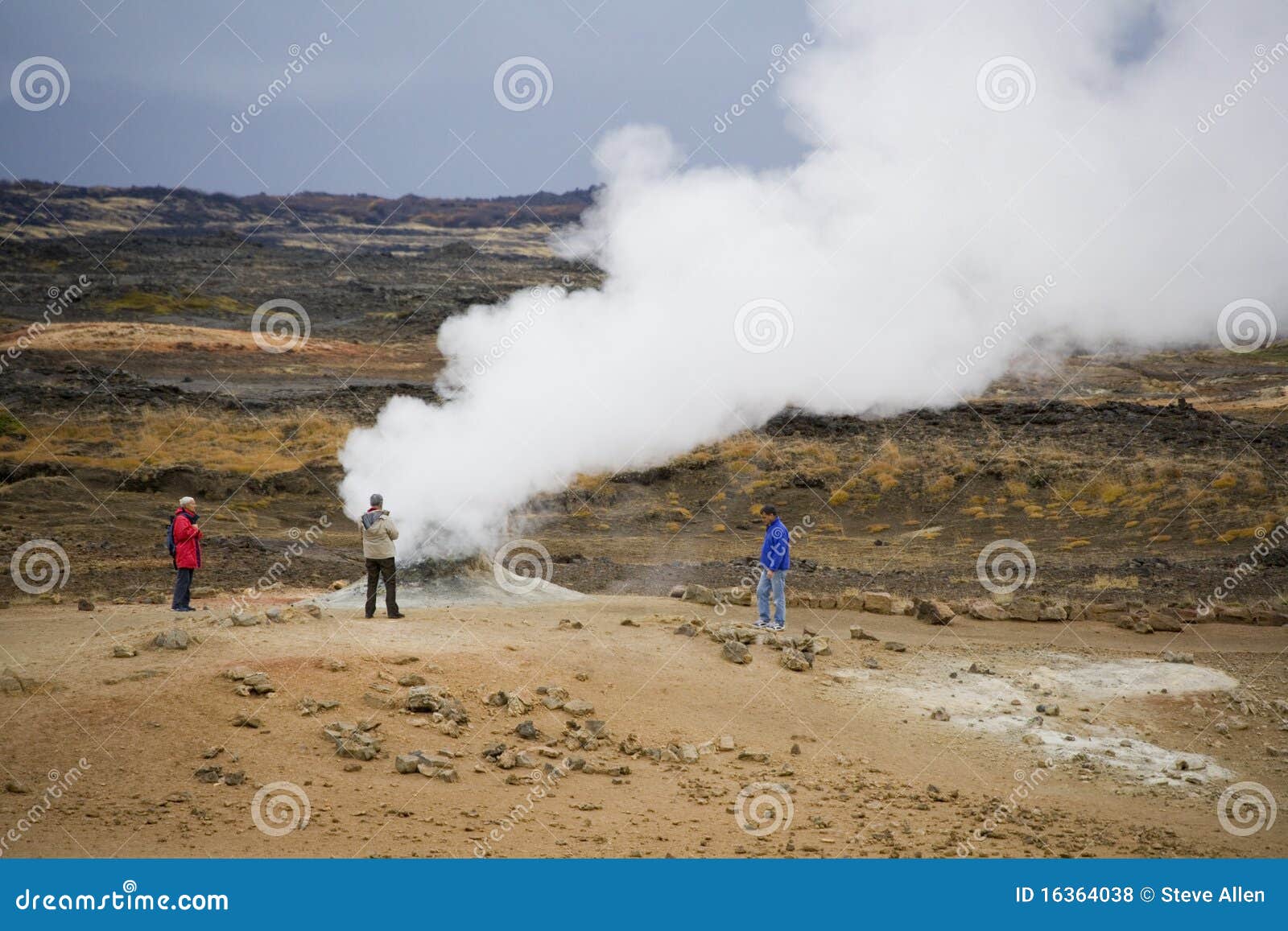 Iceland - Volcanic Steam Vent Editorial Stock Photo - Image of ...