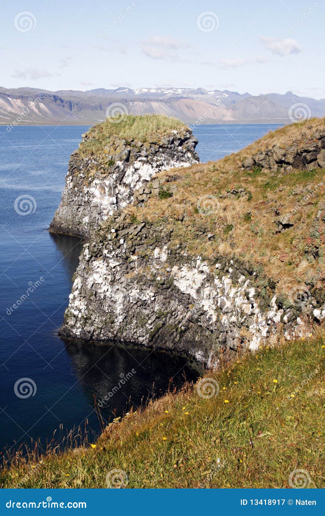 Icelandic cliffs stock image. Image of wall, arnarstrapi - 13418917