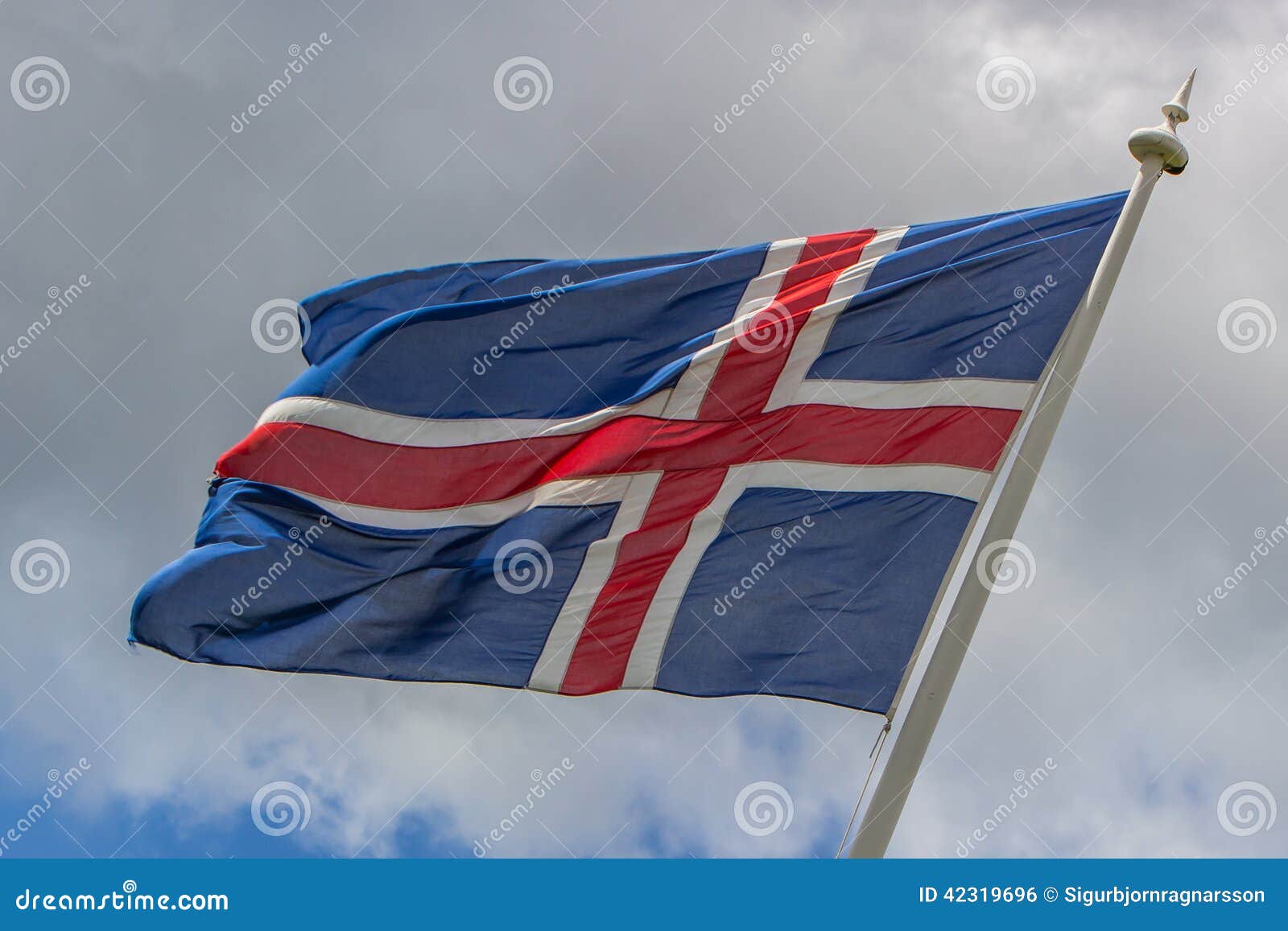 Icelandic Flag stock photo. Image of summer, nationalism - 42319696