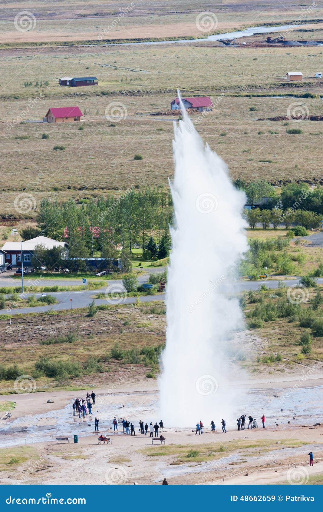 Icelandic geyser Strokkur stock image. Image of icelandic - 48662659