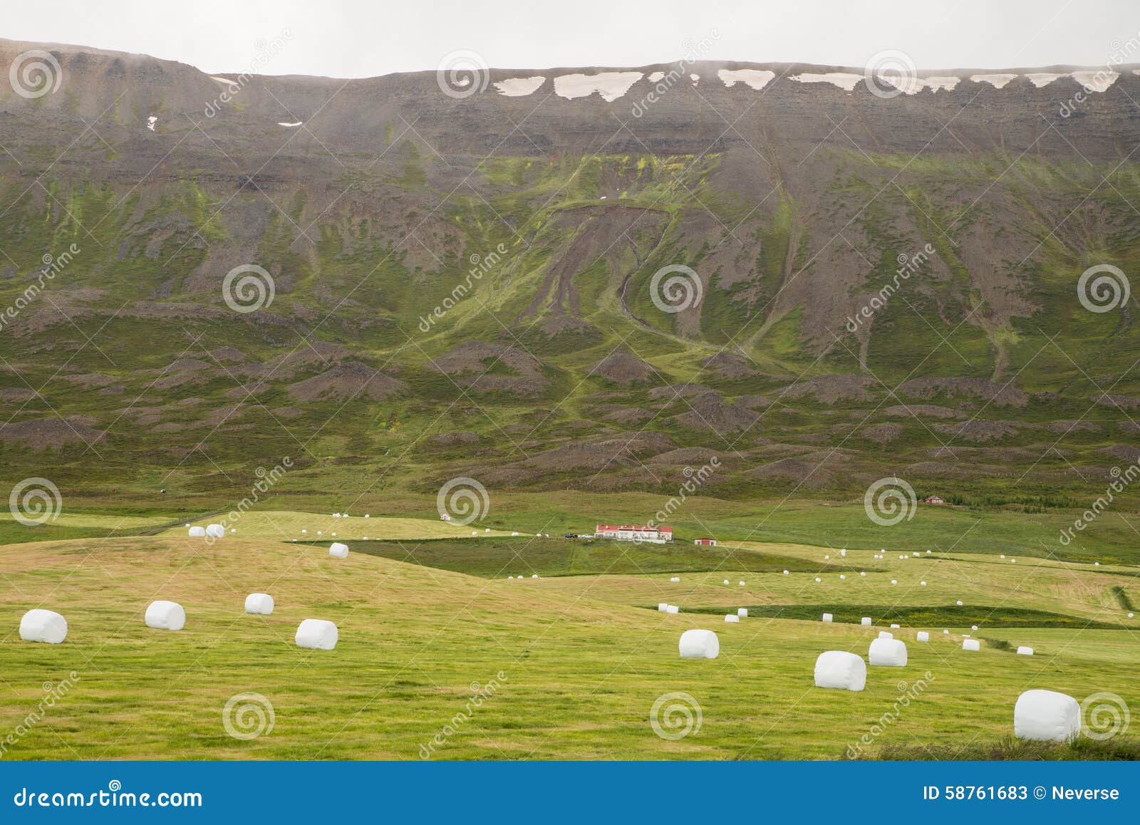 Icelandic green landscape stock image. Image of white - 58761683