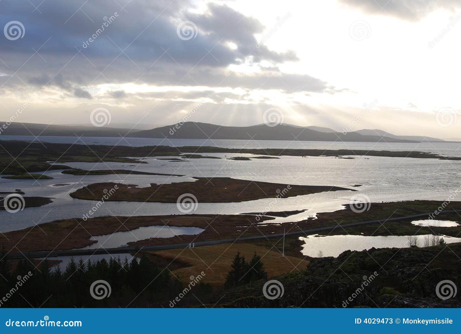 The Mid-Atlantic Ridge In Iceland In Thingvellir Stock Photo ...