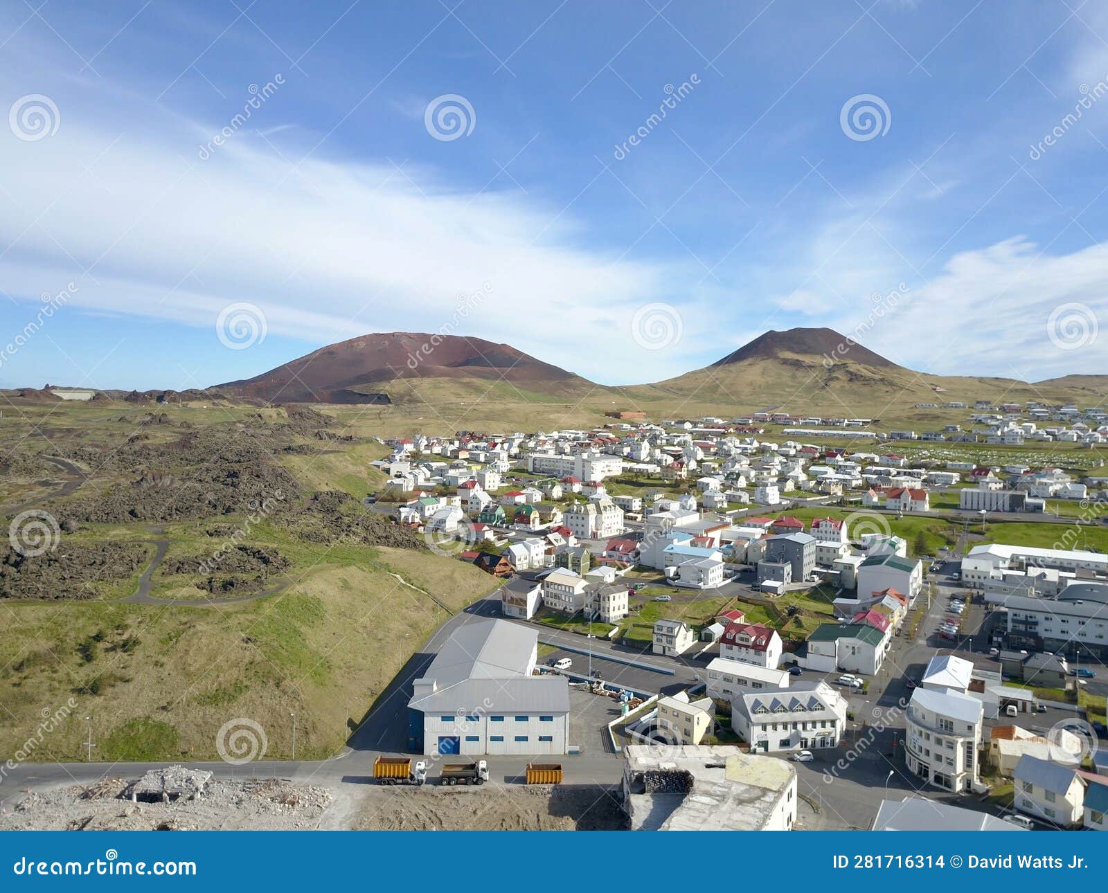 Icelandic Village stock photo. Image of sits, shadow - 281716314