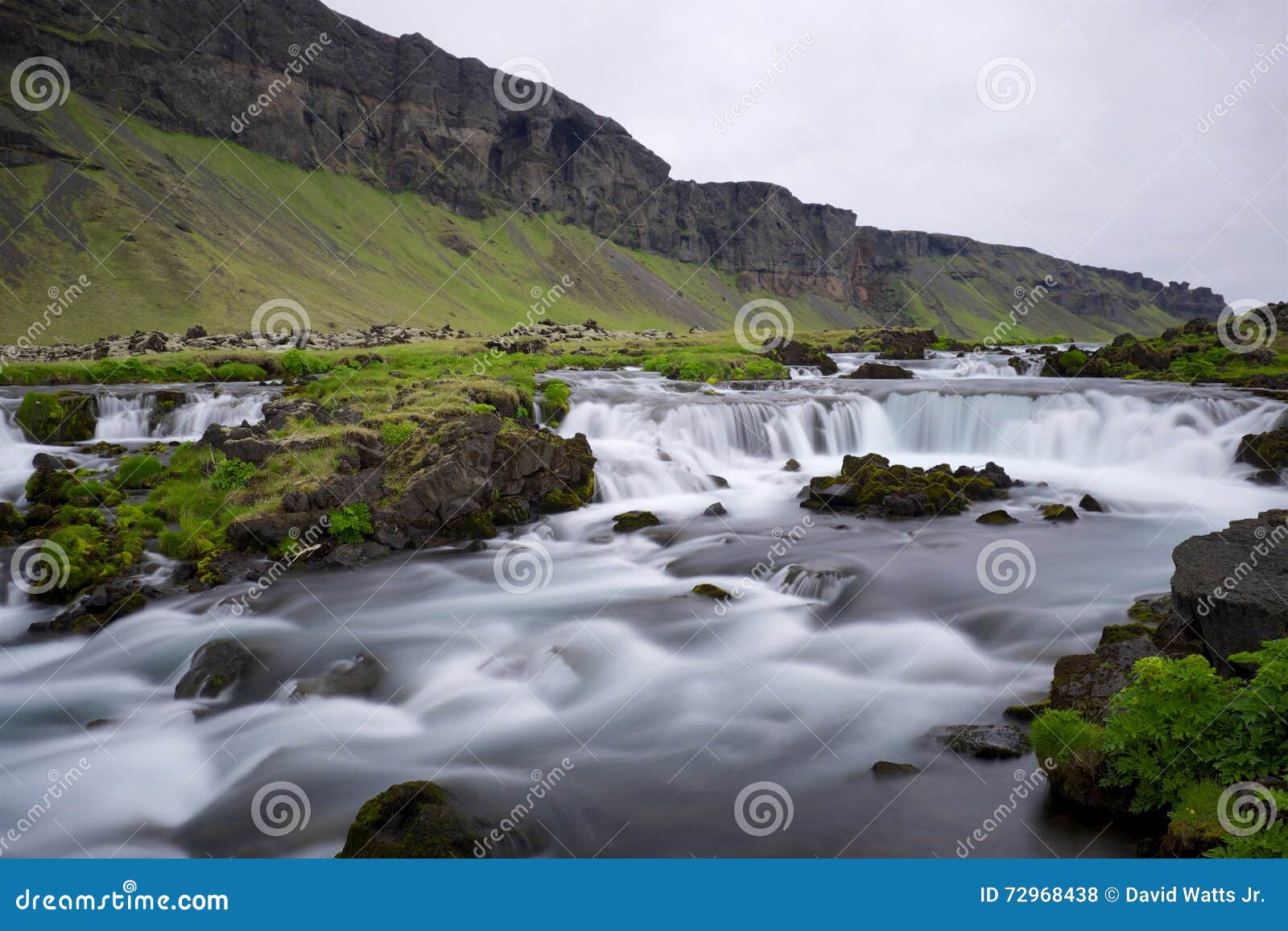 Icelandic waterfall stock photo. Image of blurred, lapse - 72968438