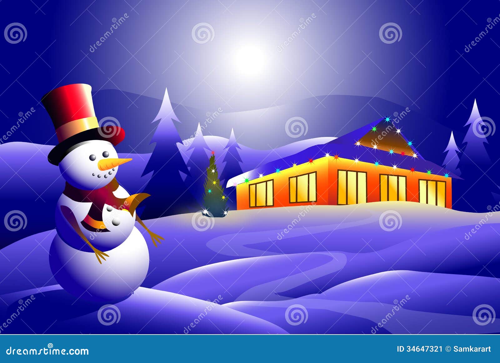 Iceman & Holiday stock vector. Illustration of light - 34647321
