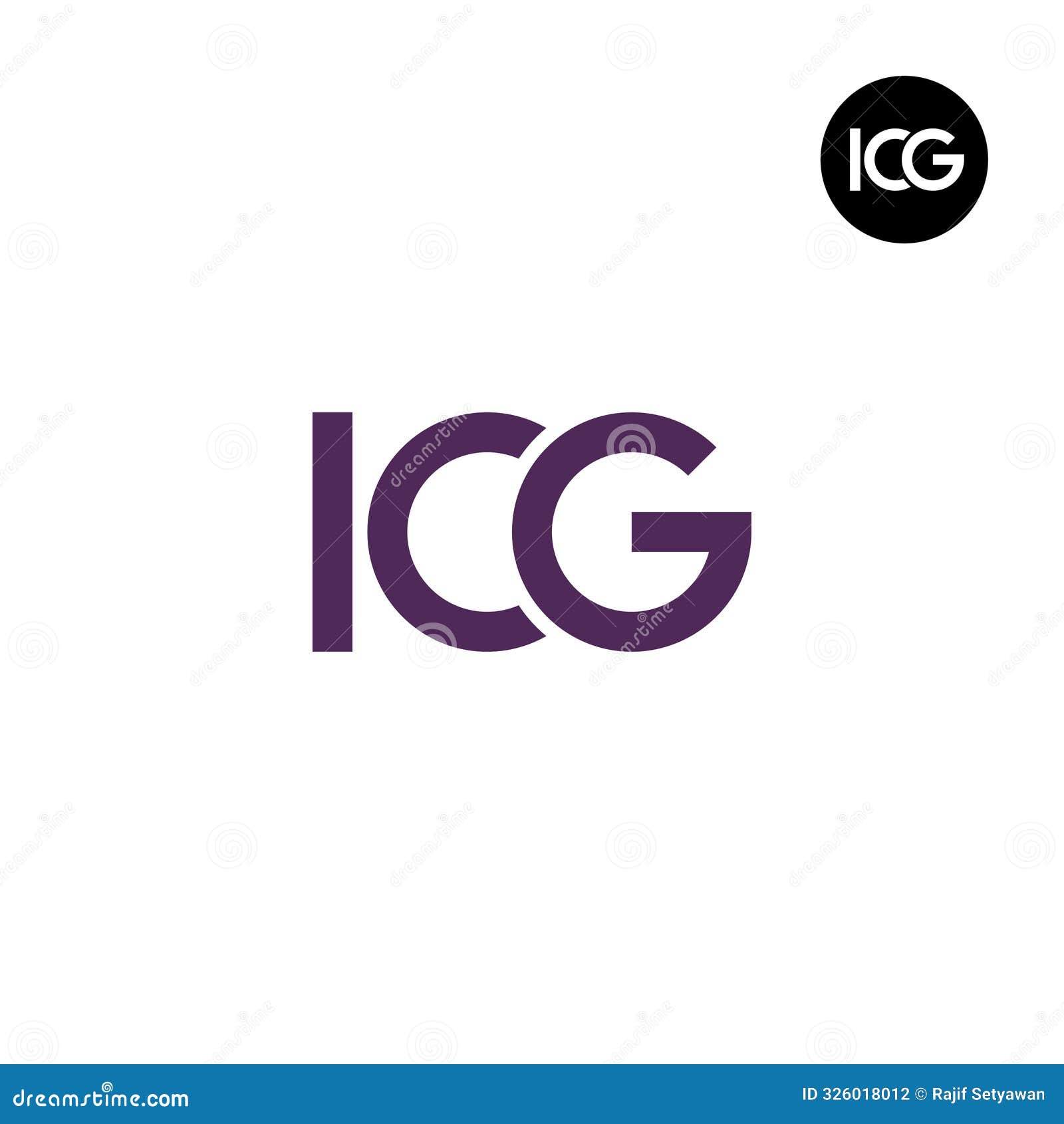 ICG Logo Letter Monogram Design Stock Vector - Illustration of name ...