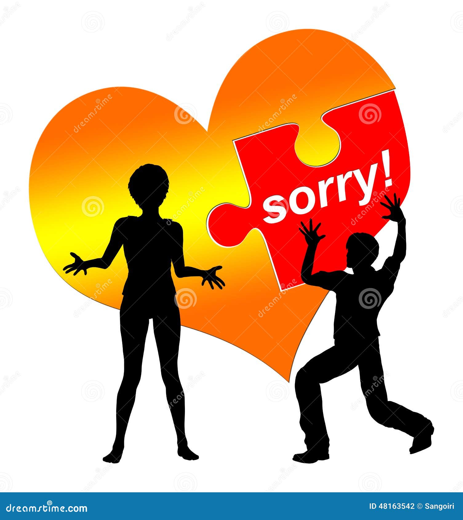 Ich bin traurig stock abbildung. Illustration von liebe - 48163542