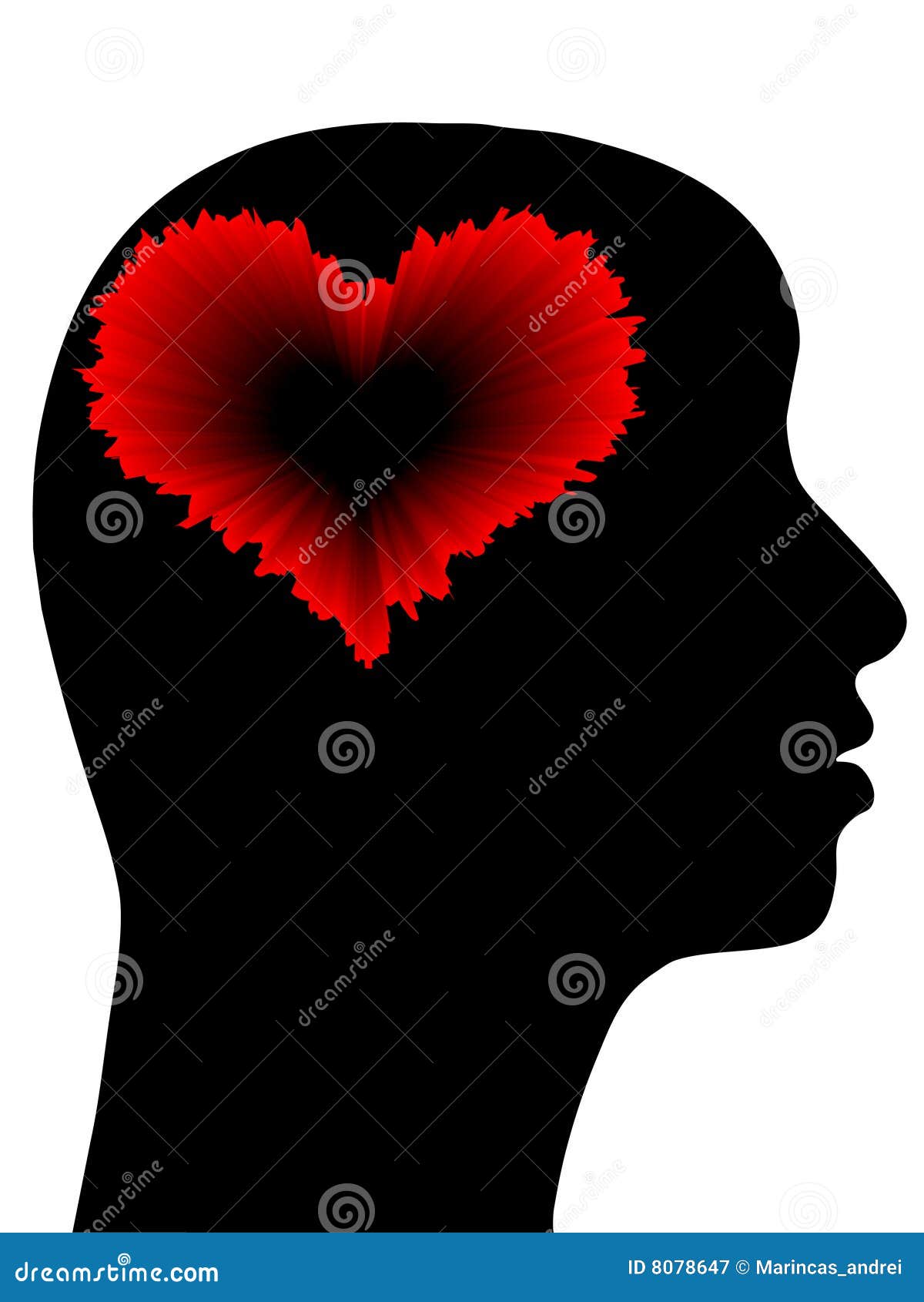 Ich denke an Sie vektor abbildung. Illustration von element - 8078647