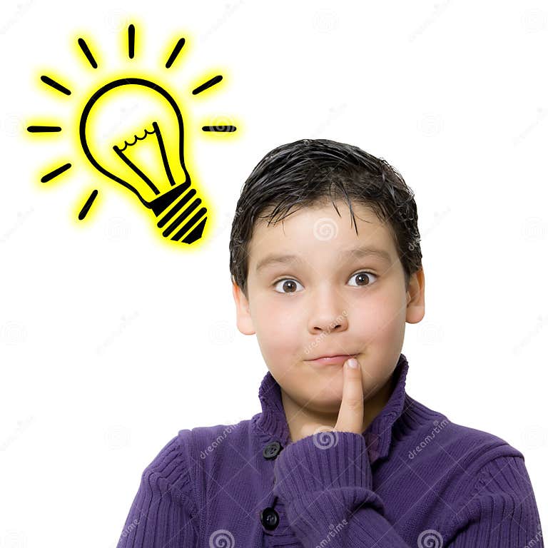 Ich habe eine Idee stockbild. Bild von mode, denken, energie - 21399375