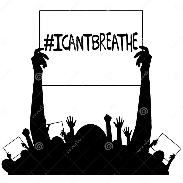 Ich Kippe Atme Protestzeichenschattenbild Redaktionelles Foto ...