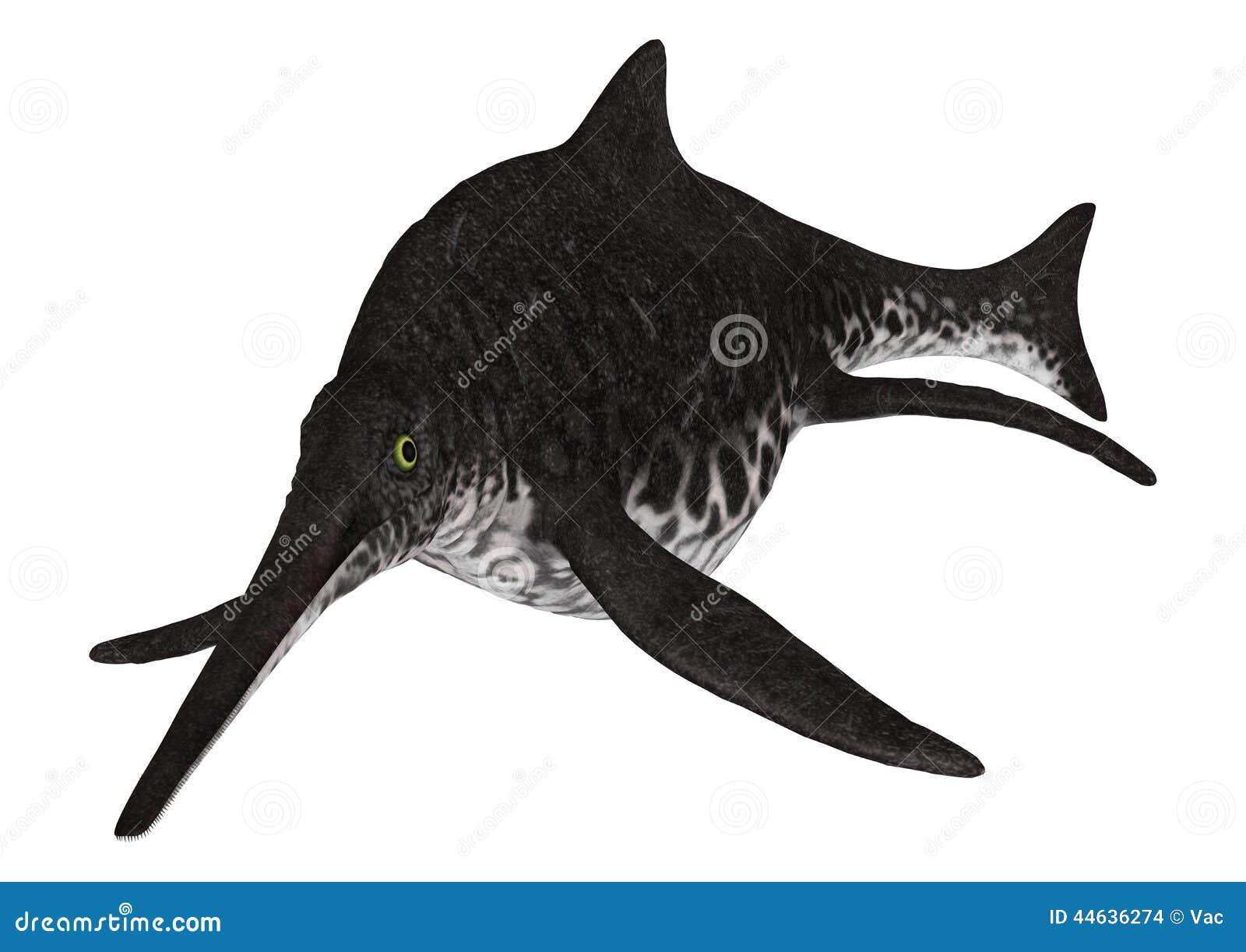 Ichthyosaur Shonisaurus stock illustration. Illustration of rendering ...