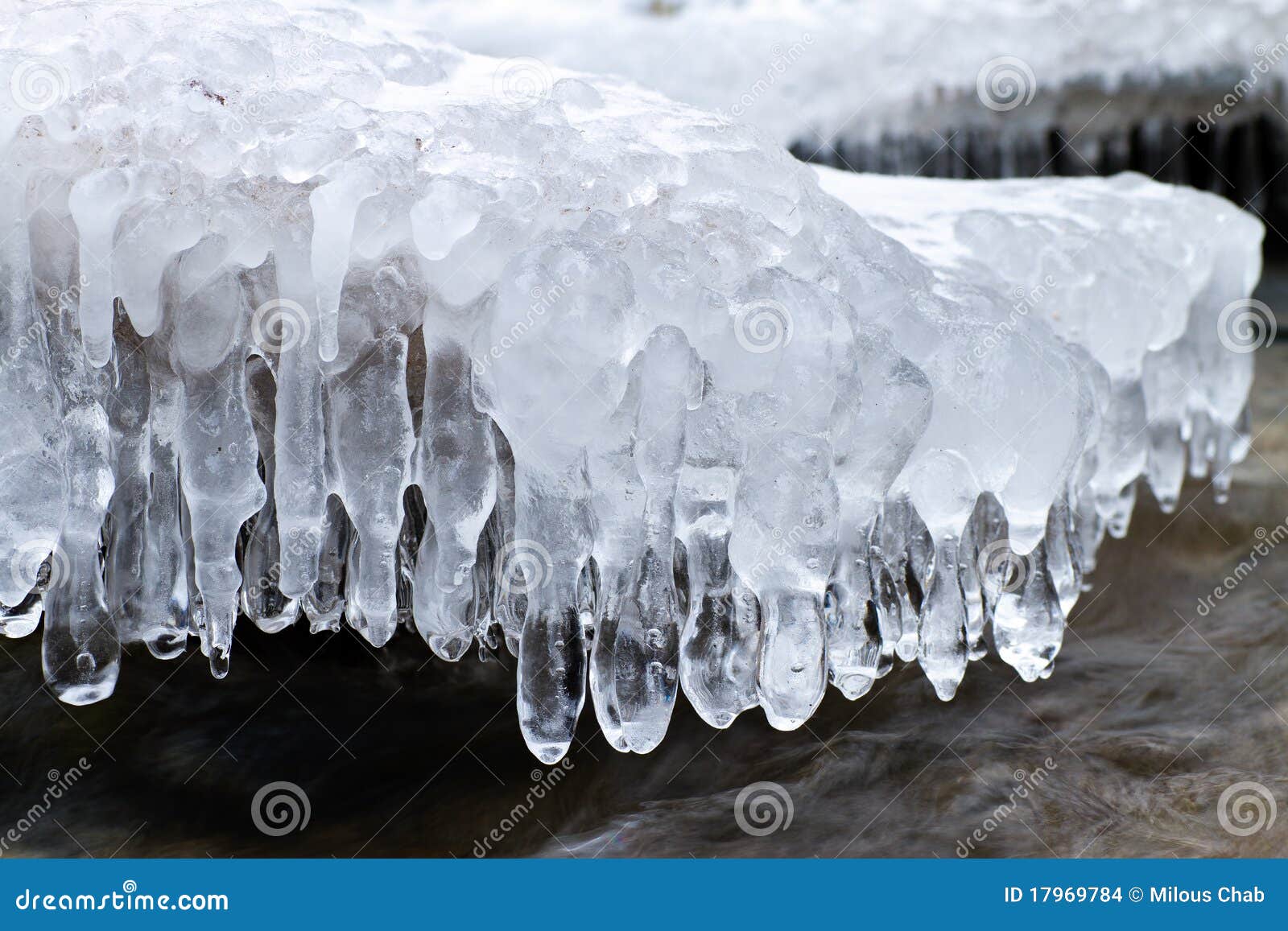 Icicle stock photo. Image of river, stream, frosty, close - 17969784